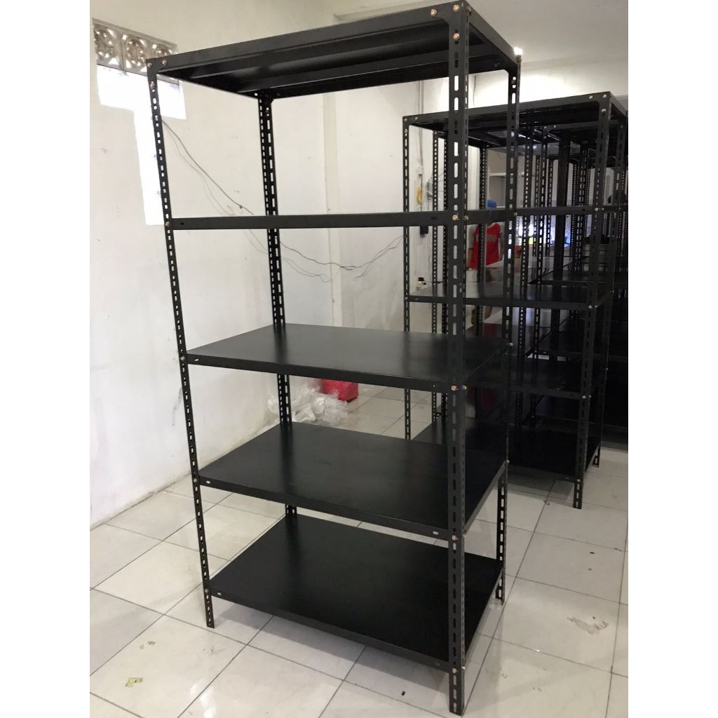Jual Rak besi siku 120x50x200 GOSEND / Rak susun / Rak gudang ...