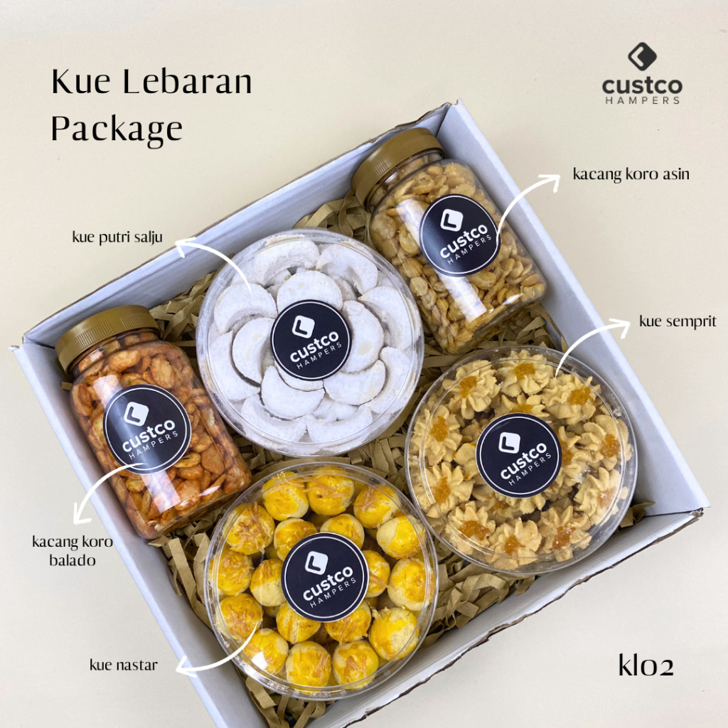 Jual Hampers Kue Lebaran Premium + Kacang | KL02 | Custco Kue Kering ...