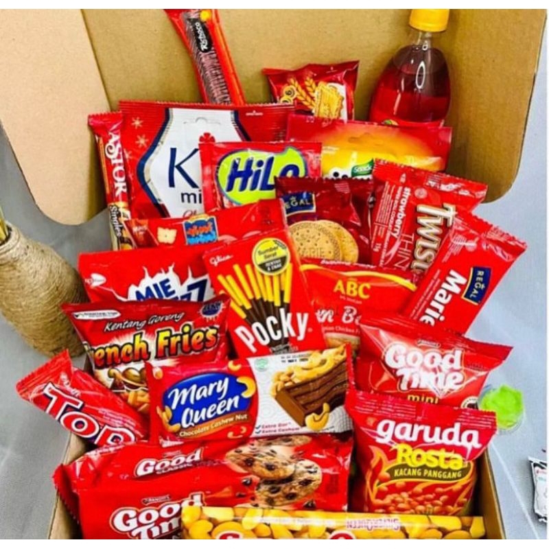 Jual Hampers Gift Box Makanan Ringan/ Hampers Gift Box Snack/ Kado ...