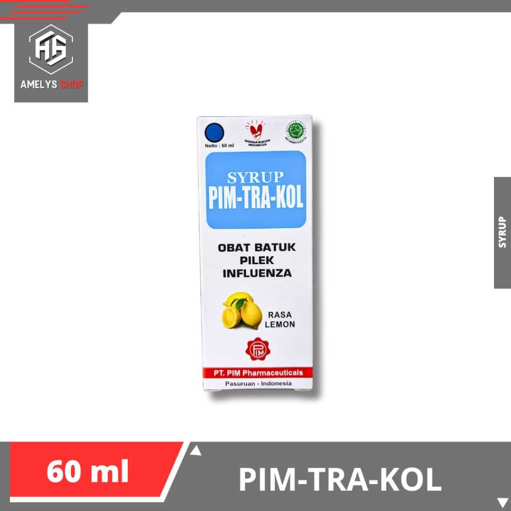 Jual PIM-TRA-KOL Syrup Rasa Lemon & Cerry 60 ml | Shopee Indonesia