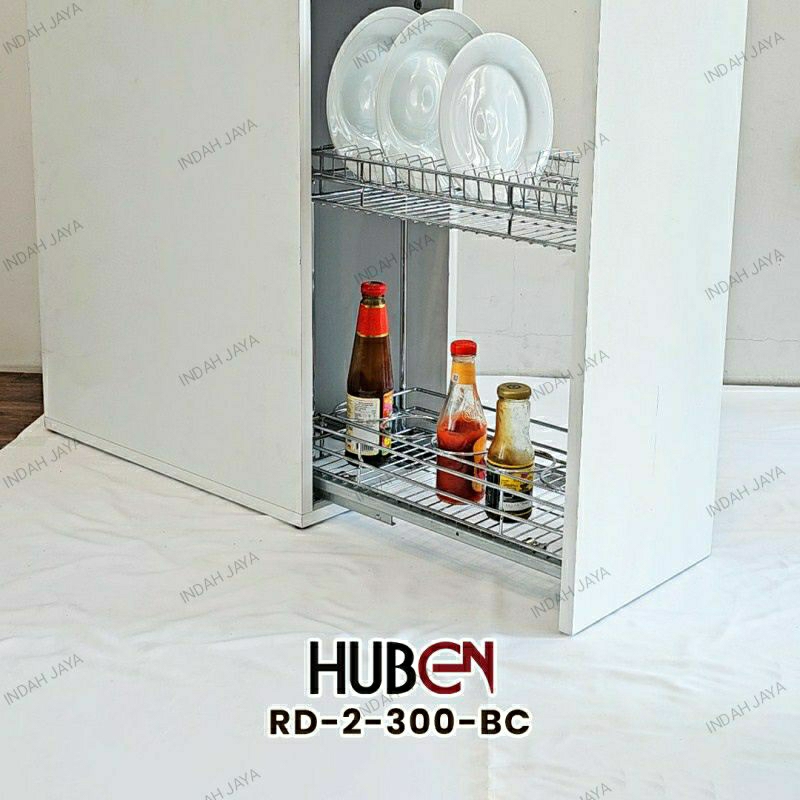Jual Rak Piring Botol Gelas Bumbu Dapur 2 Susun Huben RD 2 300 BC Slow ...