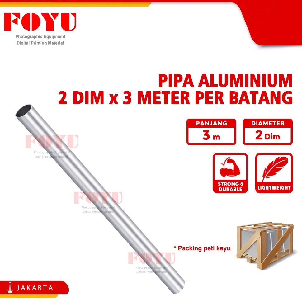 Jual Paling Sesuai Pipa Aluminium 2 Dim x 3 Meter Per Batang | Shopee ...