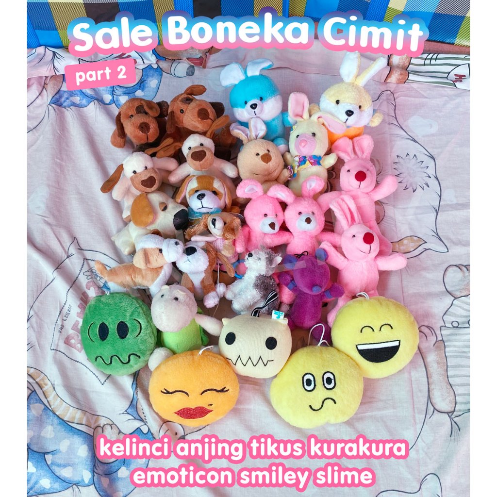 Jual Boneka Kecil Binatang Kelinci Rabbit Bunny Dog Anjing Tikus Kura ...