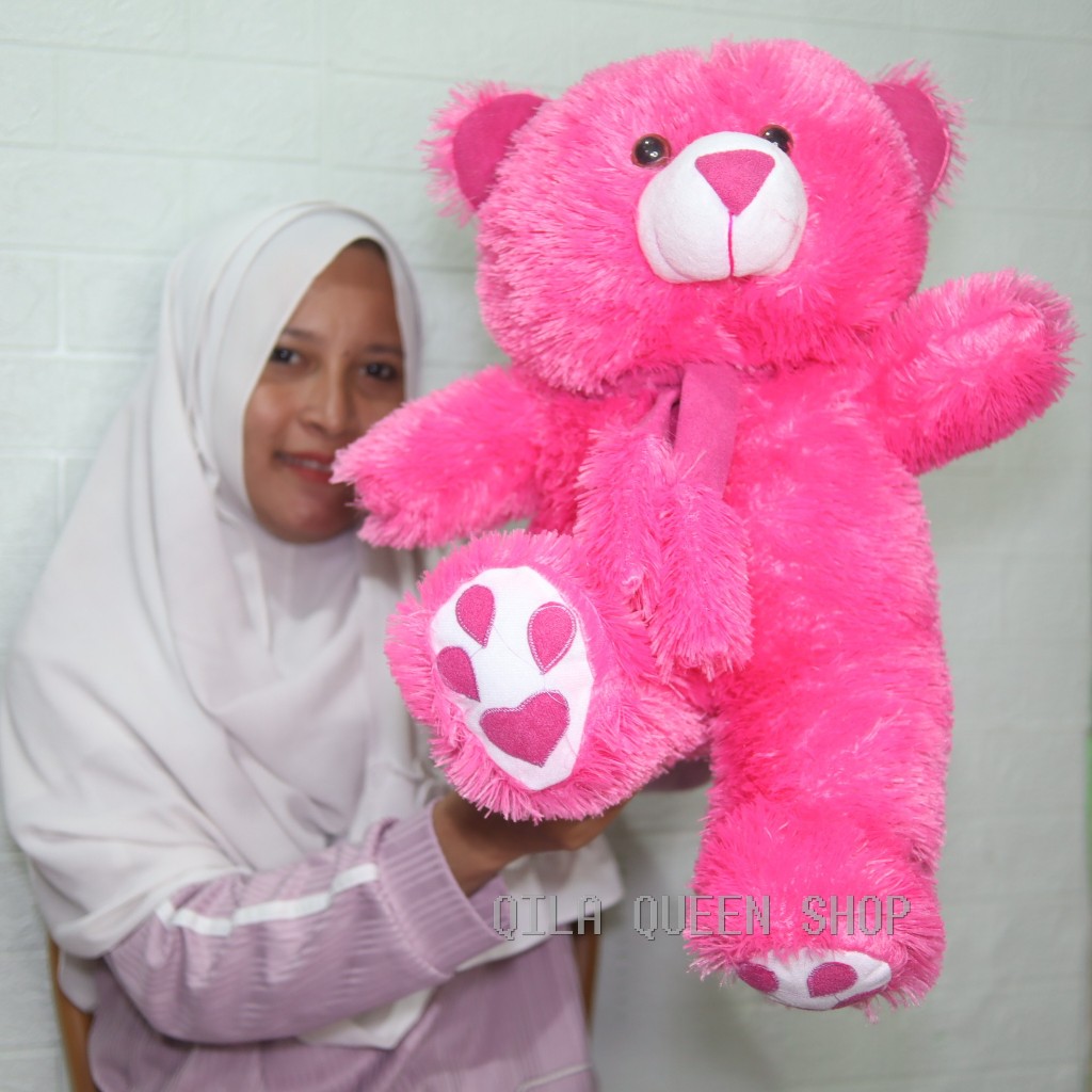 Jual Boneka Teddy Bear BARU Telapak Syal L istimewa murah, laris, bisa ...