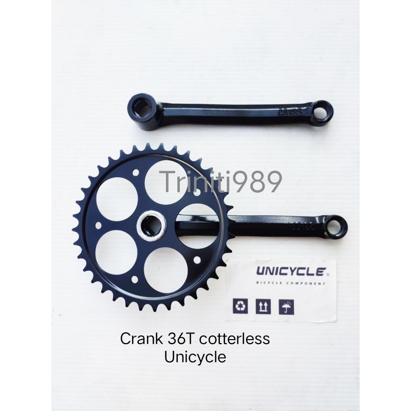 Jual Crank/Gear/Gir sepeda 36T as kotak cotterless Unicycle | Shopee ...