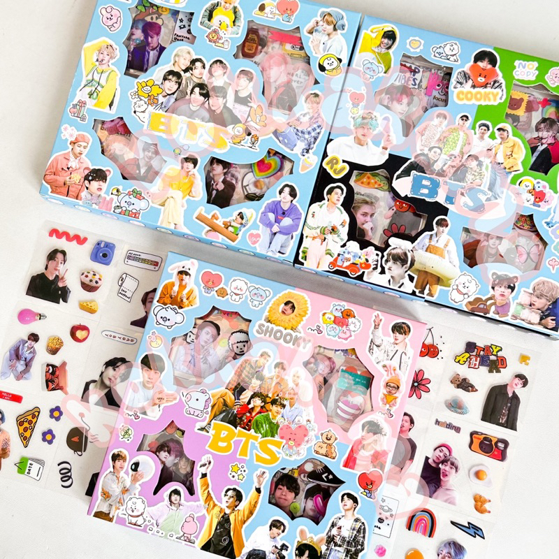 Jual ( KKM ) BTS BANGTAN BOYS BIAS Sticker Box 2D Dekorasi Journal ...