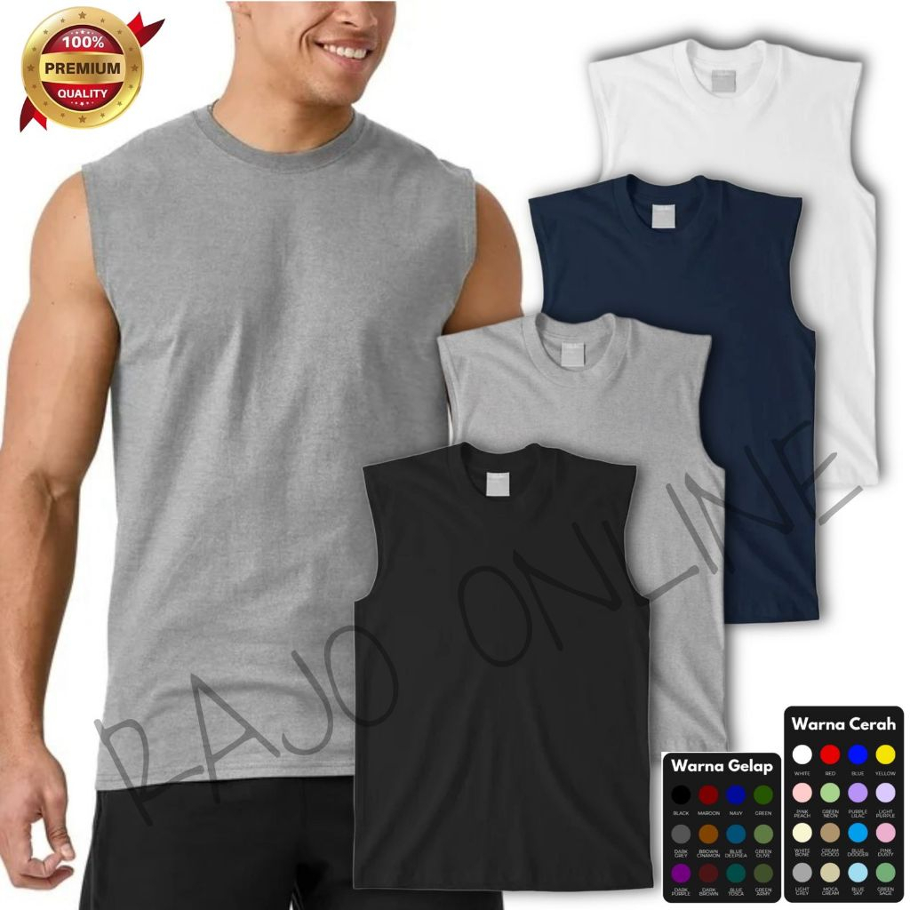 Jual PAKET HEMAT 3PCS YUKENSI PRIA | KAOS POLOS PRIA/TANKTOP PRIA ...
