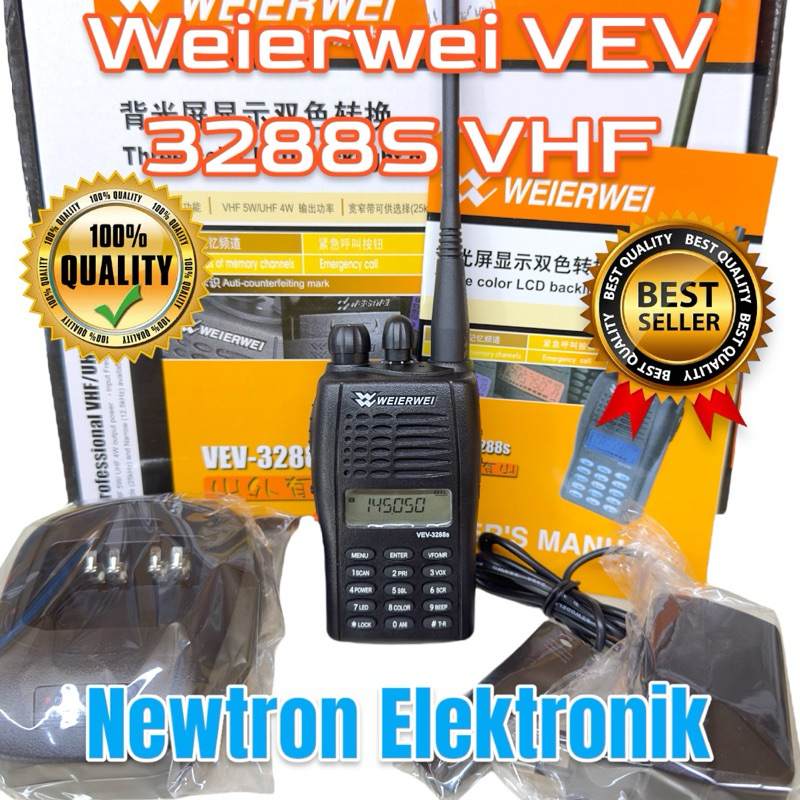 Jual HT WEIERWEI VEV 3288S VHF 136-174Mhz UHF 400-470Mhz Handy Talky Walkie Talkie VEV-3288S ...