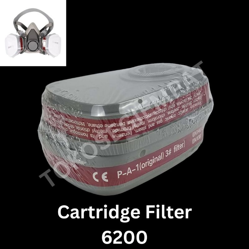 Jual Cartridge Filter untuk Masker Gas Respirator - 6200 | Shopee Indonesia