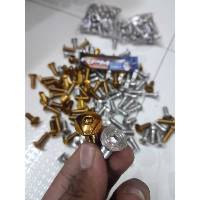 Jual Baut M8/Baut 12 Stainless piringan cakram Baut probolt piringan cakram | Shopee Indonesia