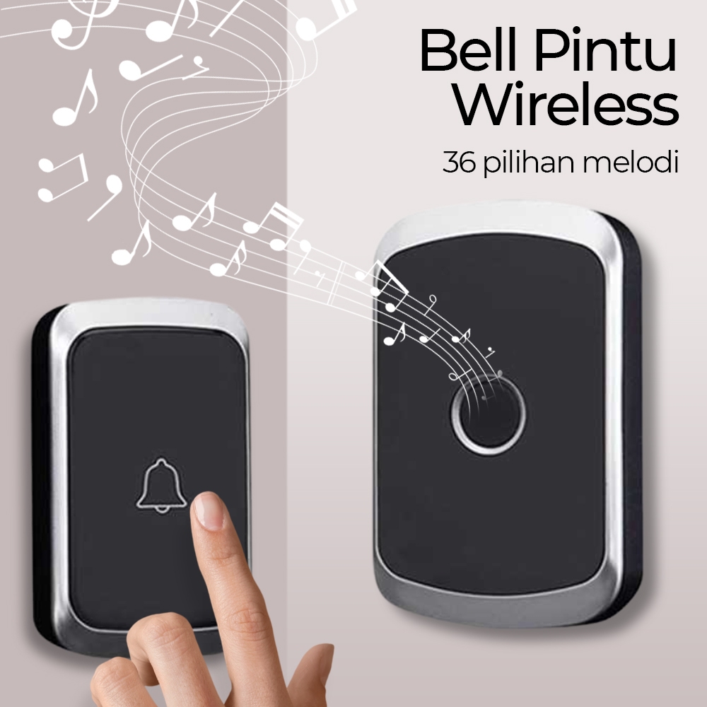 Jual Bell Pintu Wireless Doorbell Waterproof 60 Tunes 1 Receiver KERUI - F53 | Shopee Indonesia