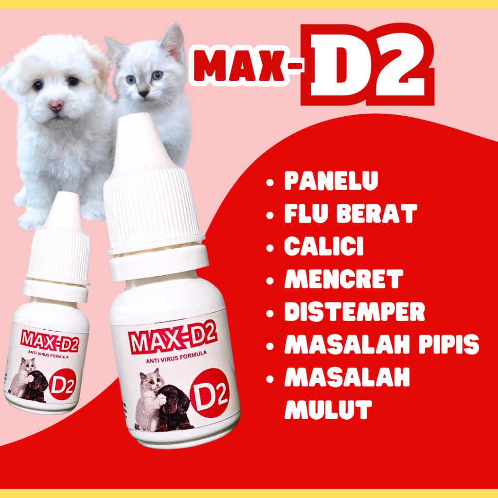 Jual Obat Kucing Vita D2 Obat Virus Kucing Flu Berat, Panleu, Calici ...