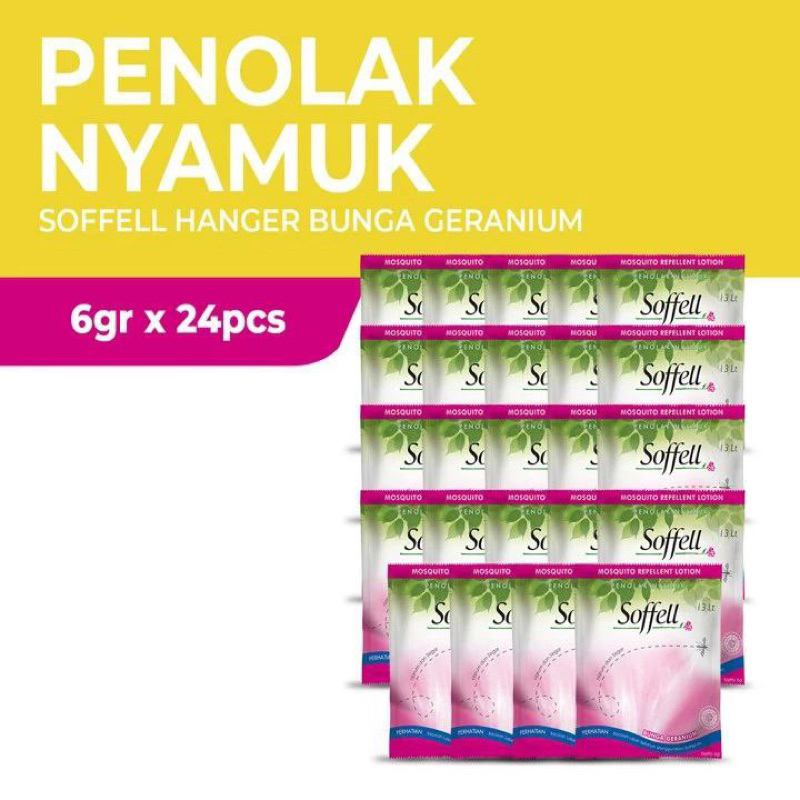 Jual Soffell Hanger Bunga Geranium 6 gr x 24 pcs | Shopee Indonesia