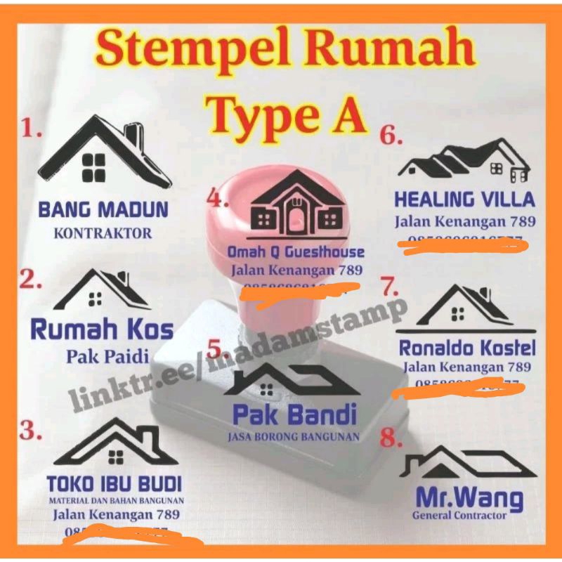 Jual stempel property/stempel rumah/stempel perumahan/stempel toko bangunan | Shopee Indonesia