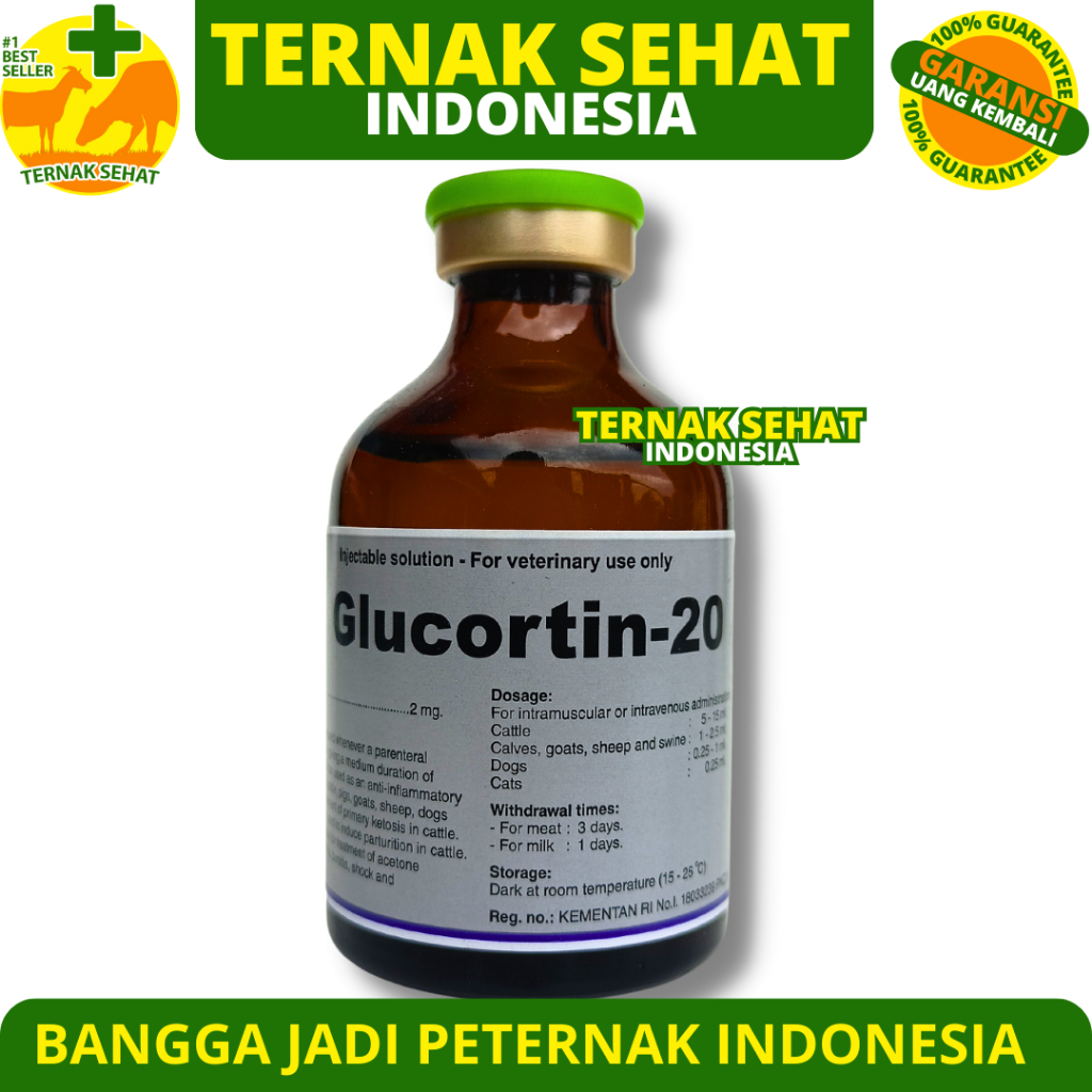 Jual GLUCORTIN 20 50ml - Obat Anti Inflamasi Ternak Sapi Kambing Domba ...