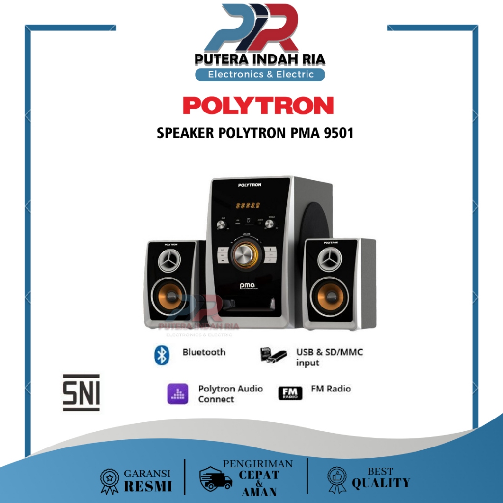 Jual Speaker Active POLYTRON PMA-9501 / PMA 9501BLUETOOTH MURAH ...