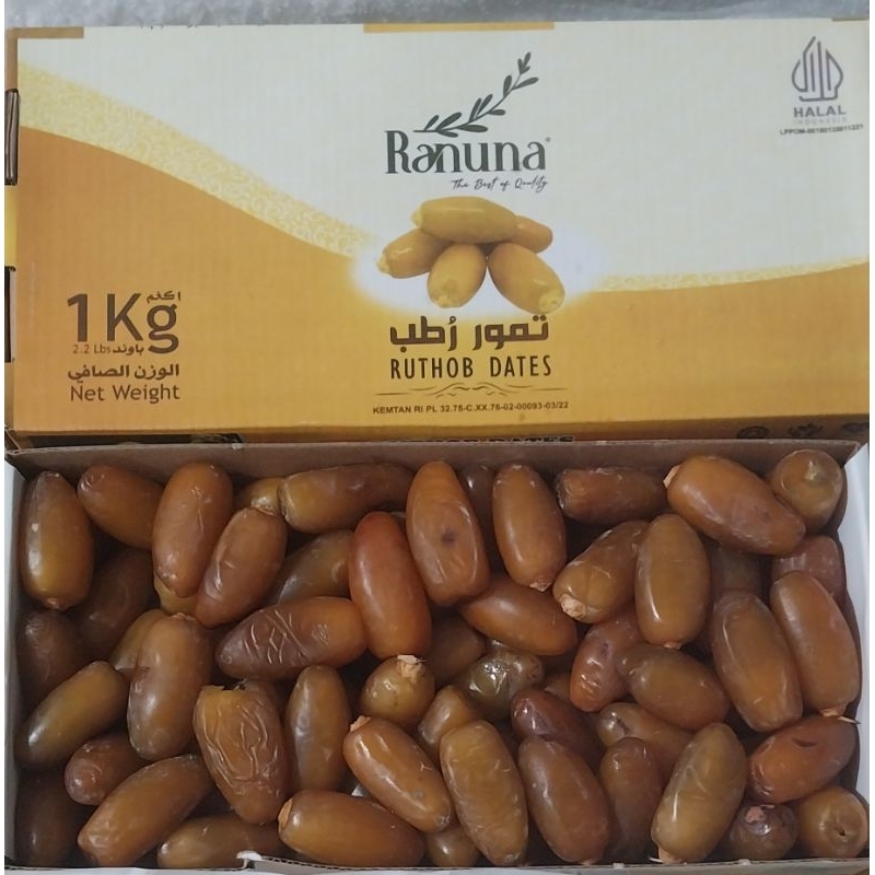 Jual kurma ruthob/kurma muda 1kg/kurma ruthob premium (STOCK TERBARU ...