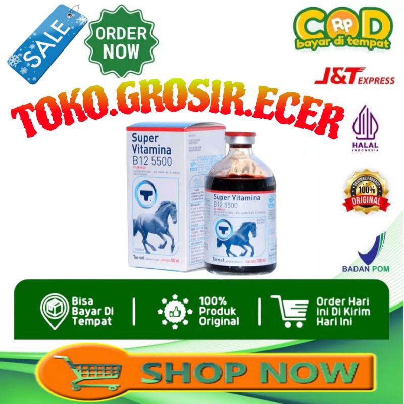 Jual Super Vitamina B12 5500, Super Stamina B12 5500 Kuda Vitamin ...