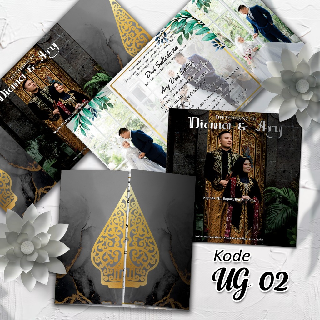 Jual Undangan Pernikahan Glosy, Full Colour Mengkilap, Undangan Premium ...