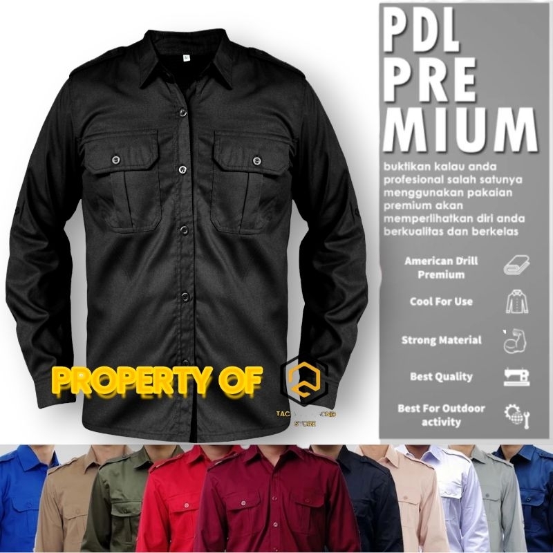 Jual TERLARIS Kemeja Seragam kerja / Lapangan Outdoor American Drill ...