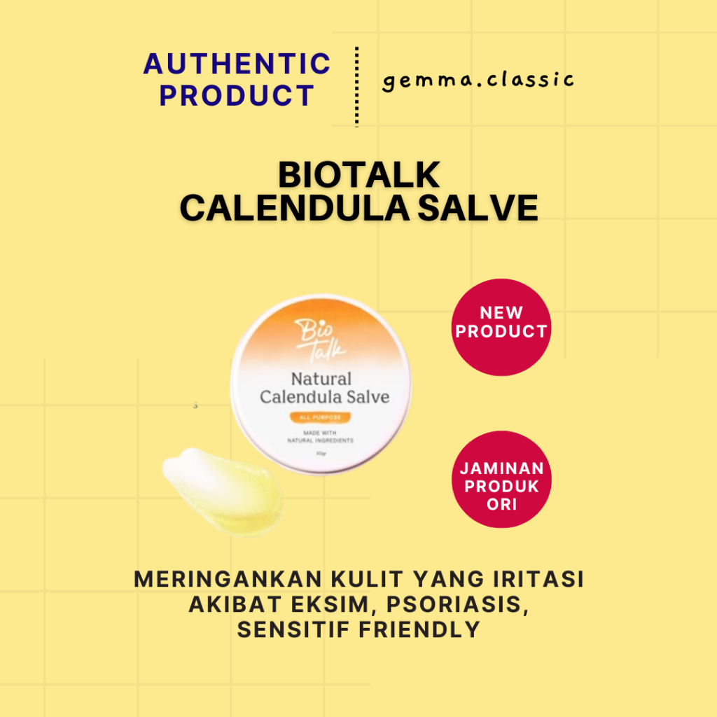 Jual (Reseller Resmi) Biotalk BPOM Calendula Salve For Eczema And Dry ...
