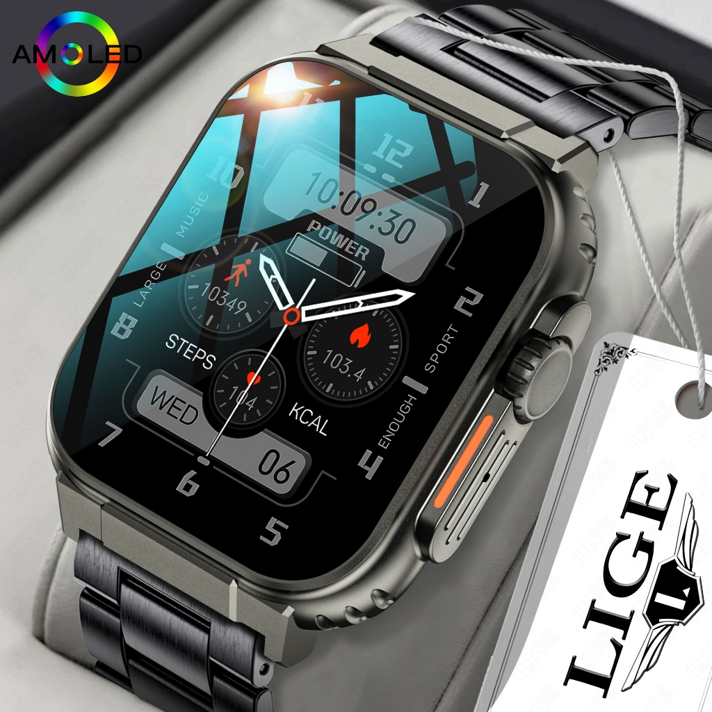 Jual LIGE Jam Tangan Pintar Pria 600MAh Bluetooth Panggilan Kebugaran ...
