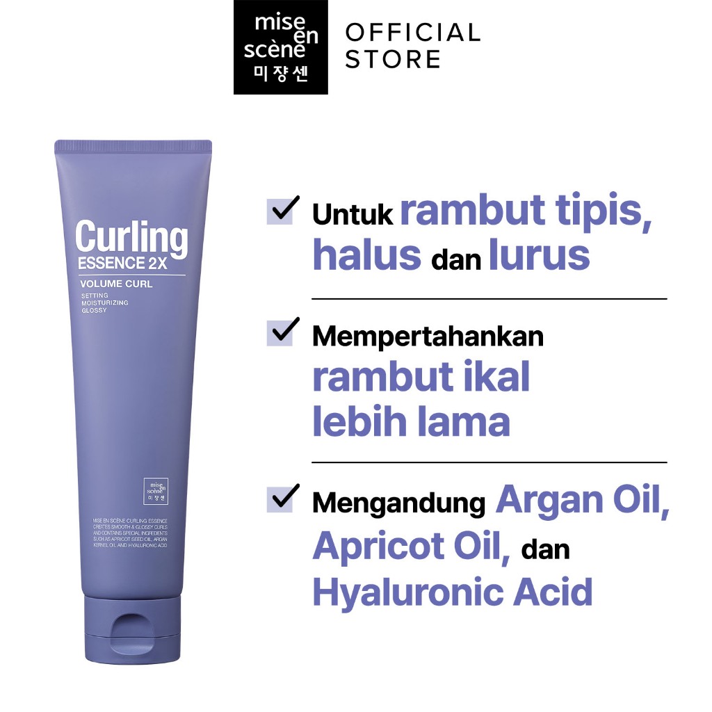 Jual mise en scene Curling Essence 2X Volume Curl 150ml - Krim Rambut ...