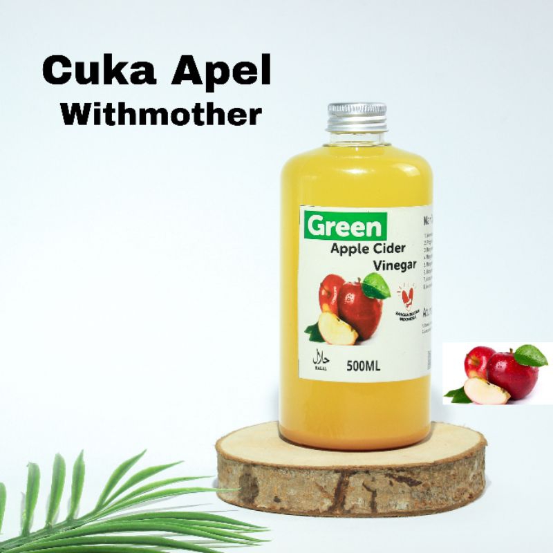 Jual Cuka Apel Green Apple Cider Vinegar 500ML /Cuka Apel Original With ...