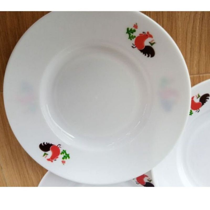Jual piring plastik piring ayam jago piring makan piring 9 in | Shopee ...