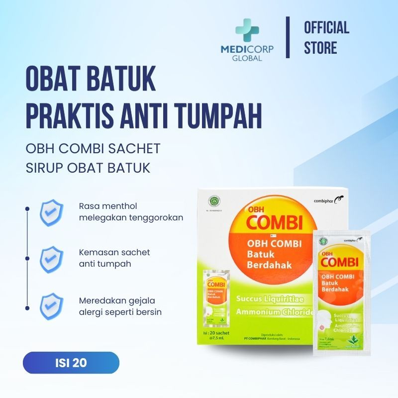 Jual OBH Combi obat batuk berdahak hitam menthol herbal box isi 20 ...