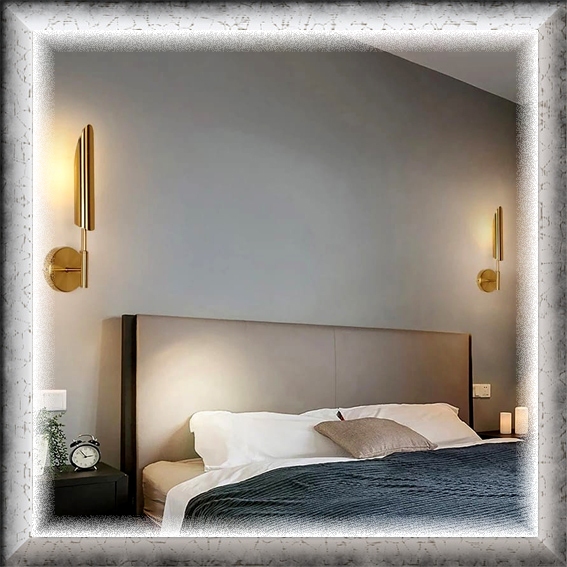 Jual Lampu HIas dinding Besi Gold kaca cermin rias nakas samping kasur minimalis elegan modern ...