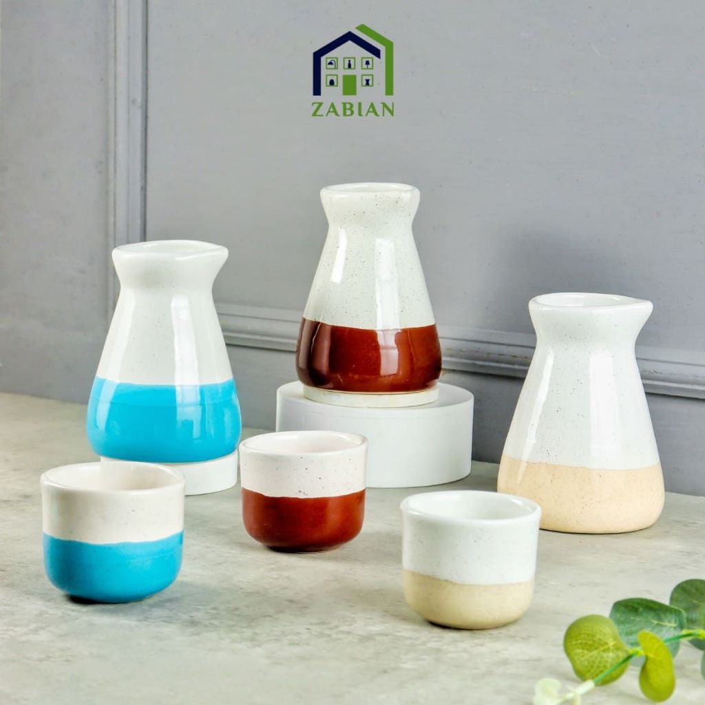 Jual ZABIAN SERVER SET - GELAS SERVER V60 & MINI MUG | MUG KERAMIK KAFE ...
