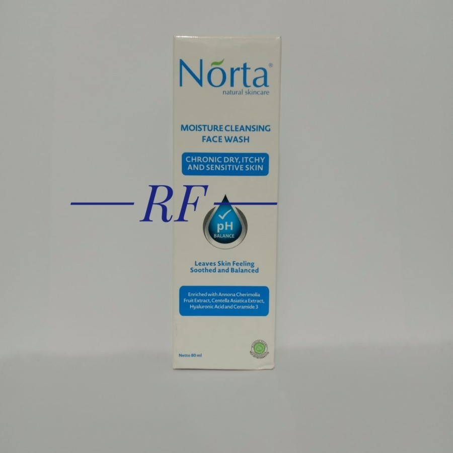 Jual Norta Moisture Cleansing Face Wash 80 mL (Inna Farma) | Shopee ...
