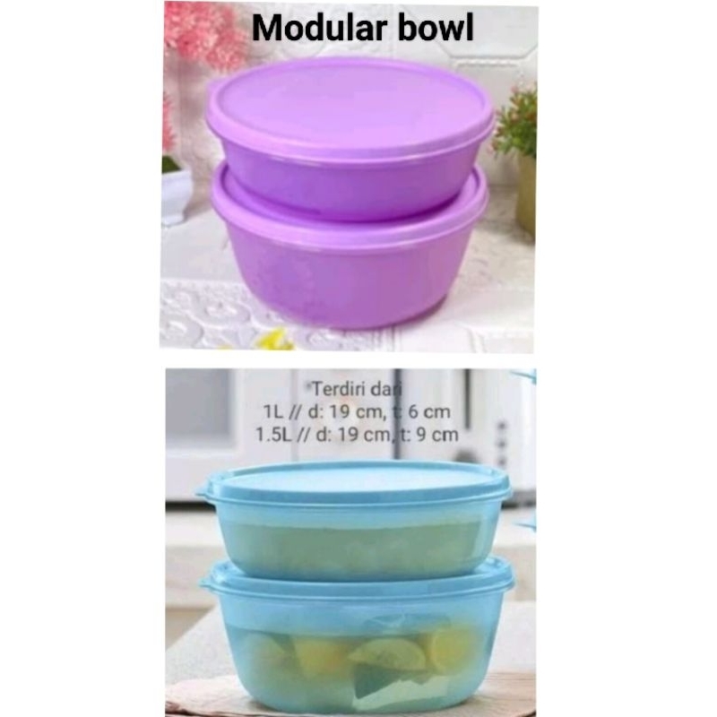 Jual modular bowl set 1 L&1,5 L Tupperware | Shopee Indonesia