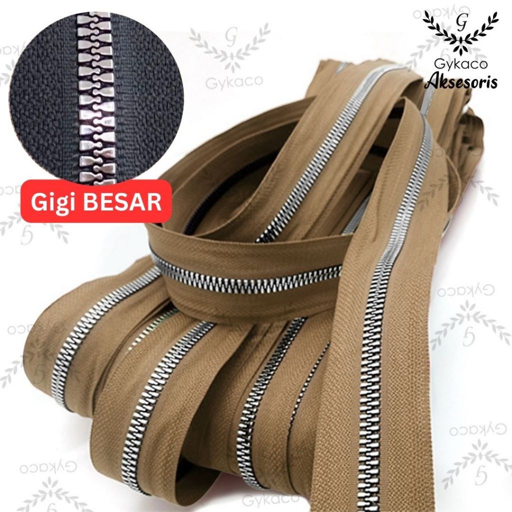 Jual Daun Resleting BESI (2 Arah - GIGI BESAR) BESI No. 5B Nekel ...