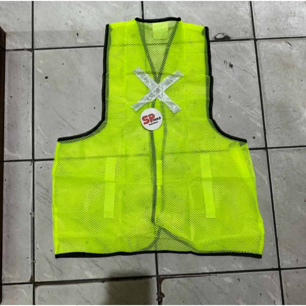 Jual BAJU ROMPI JARING JALA / BAJU KERJA PROYEK HIJAU NEON / ORANGE ...