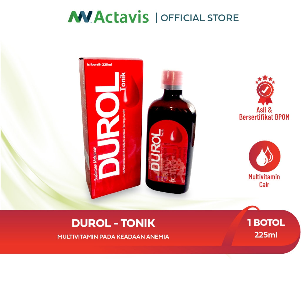 Jual DUROL TONIK SUPLEMEN 225 ML (New Formula 2) - Suplemen Makanan dan ...