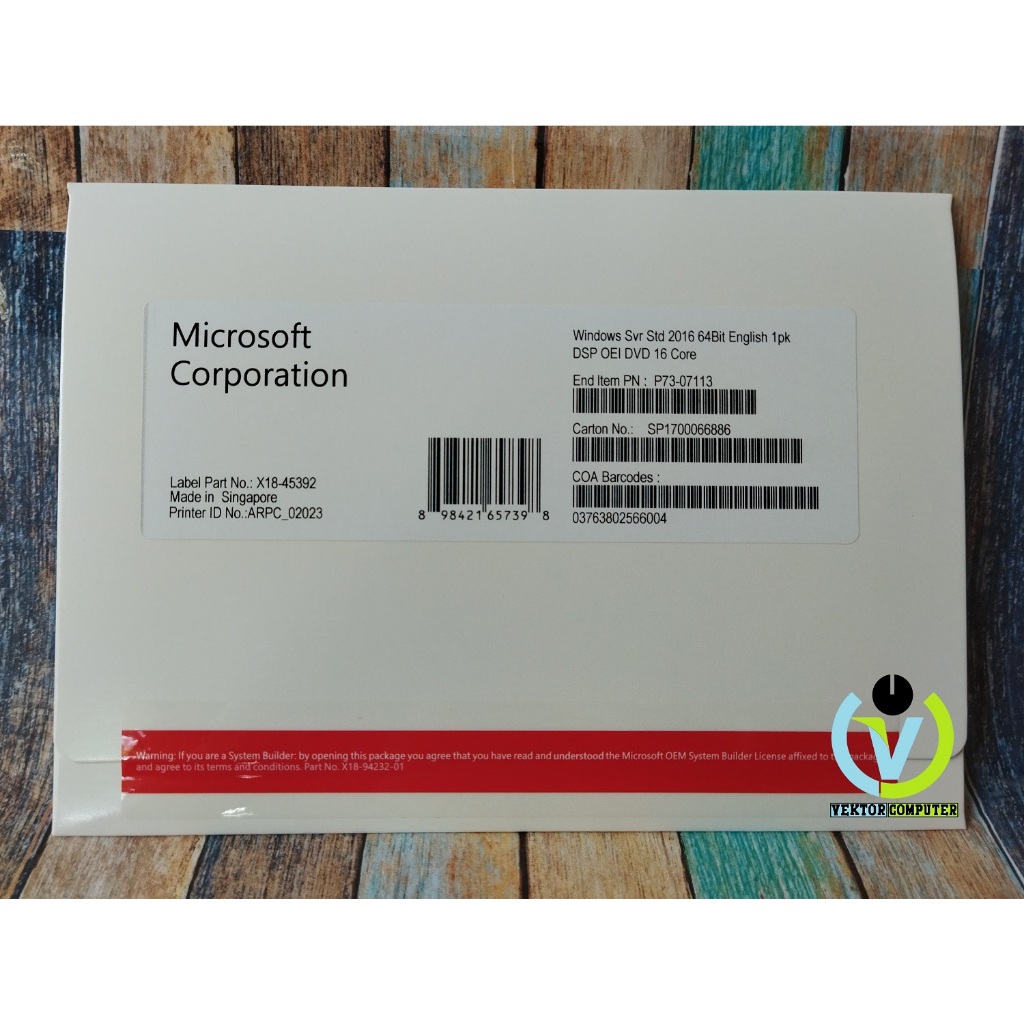 Jual Windows Server 2016 Standard 16 Core 5 CALs With COA DVD Original | Shopee Indonesia