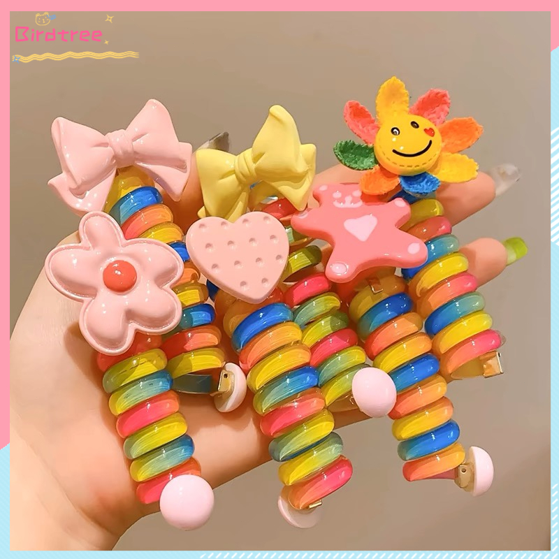 Jual COD Ikat Rambut Kepala Karet Anak-anak Bergulir Saluran Telepon ...