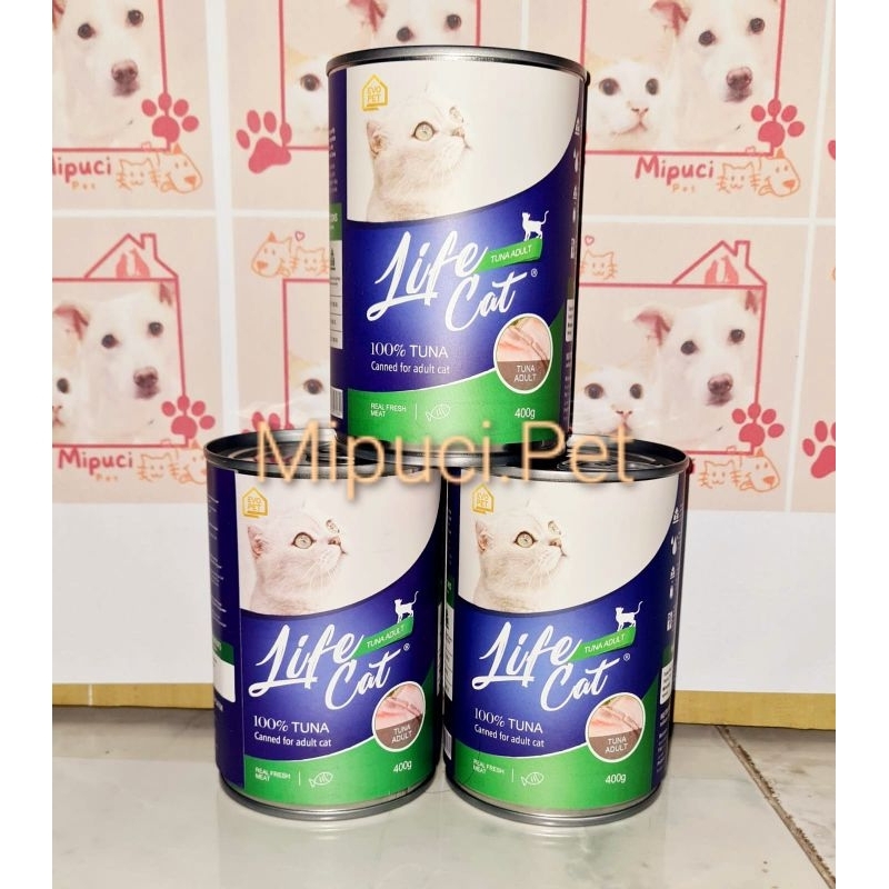 Jual Life Cat kaleng 400gr Makanan Kucing basah - Adult Tuna (khusus ...