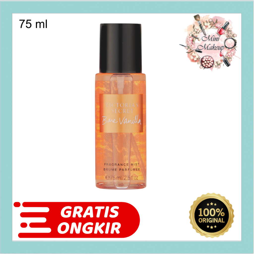 Jual Victoria Secret Bare Vanilla Fragrance Mist/Body Mist Travel Size 75ml | Shopee Indonesia