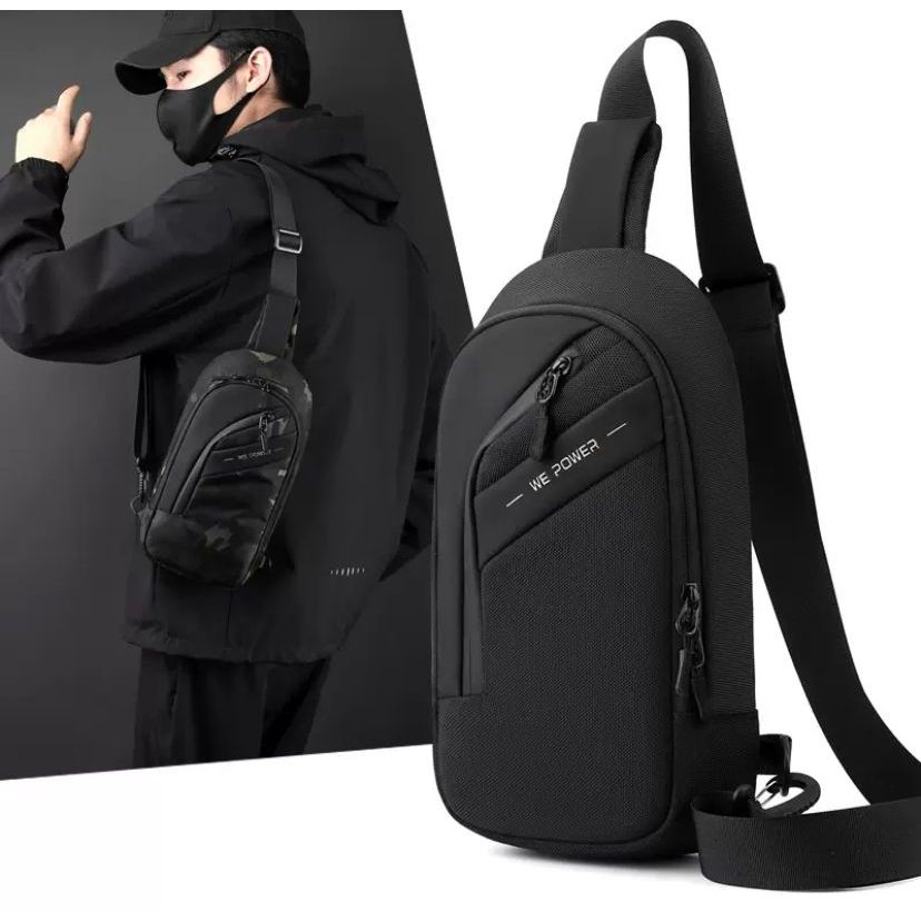Jual WE POWER Tas Pria Sling bag Import Tas Selempang Dada Anti Air ...