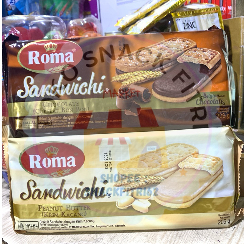 Jual ROMA SANDWICH KOTAK 206 GRAM | Shopee Indonesia