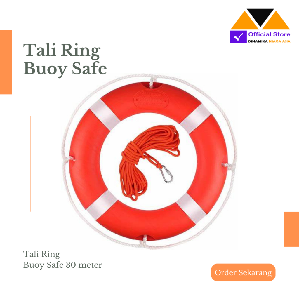 Jual Tali Lifebuoy Ring Nylon 30 Meter Tali Pelampung Keselamatan Laut ...