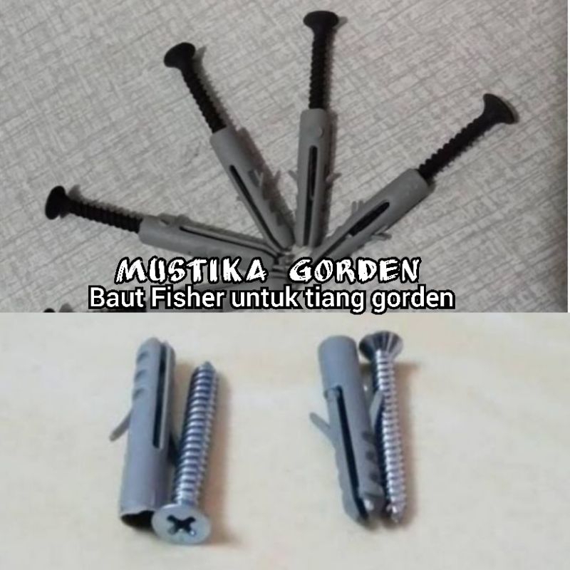 Jual Baut Sekrup dan Fisher untuk Gorden dan Tiang Gorden | Shopee ...