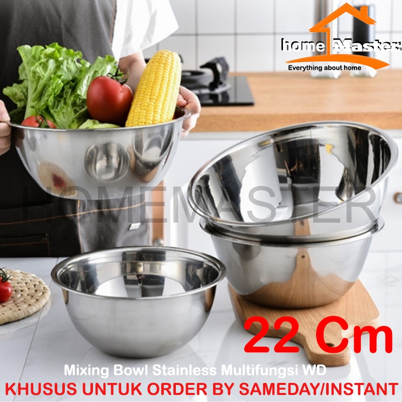 Jual GO Mixing Bowl/Baskom/Mangkok Adonan Stainless/Besi Baja Tahan ...
