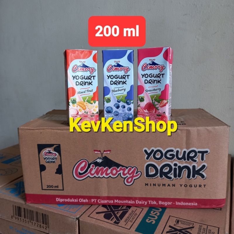 Jual CIMORY Yogurt Drink 200 ml UHT 200ml Harga per Dus isi 24 | Shopee Indonesia