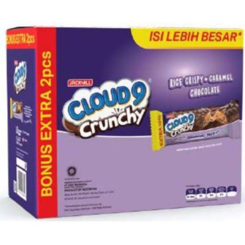 Jual Cloud9 Crunchy Chocolate 24 x 14g | Shopee Indonesia