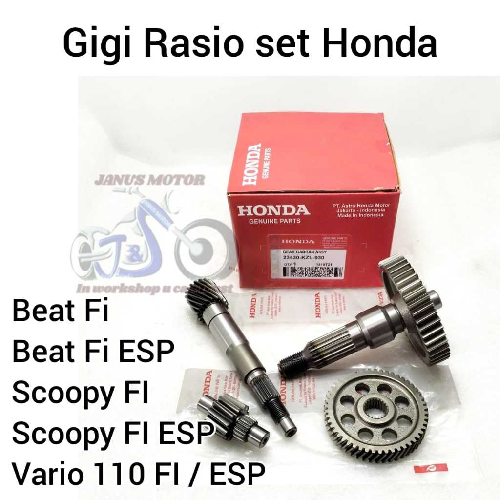 Jual Gigi rasio set Beat Scoopy Spacy Vario 110 FI ESP Injeksi kualitas ...