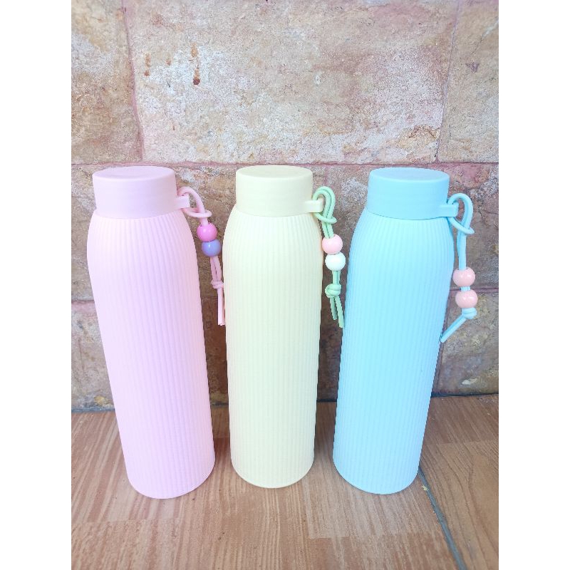 Jual Tumbler Makaron macaron Non Box / Botol Macaron / Botol Kaca ...
